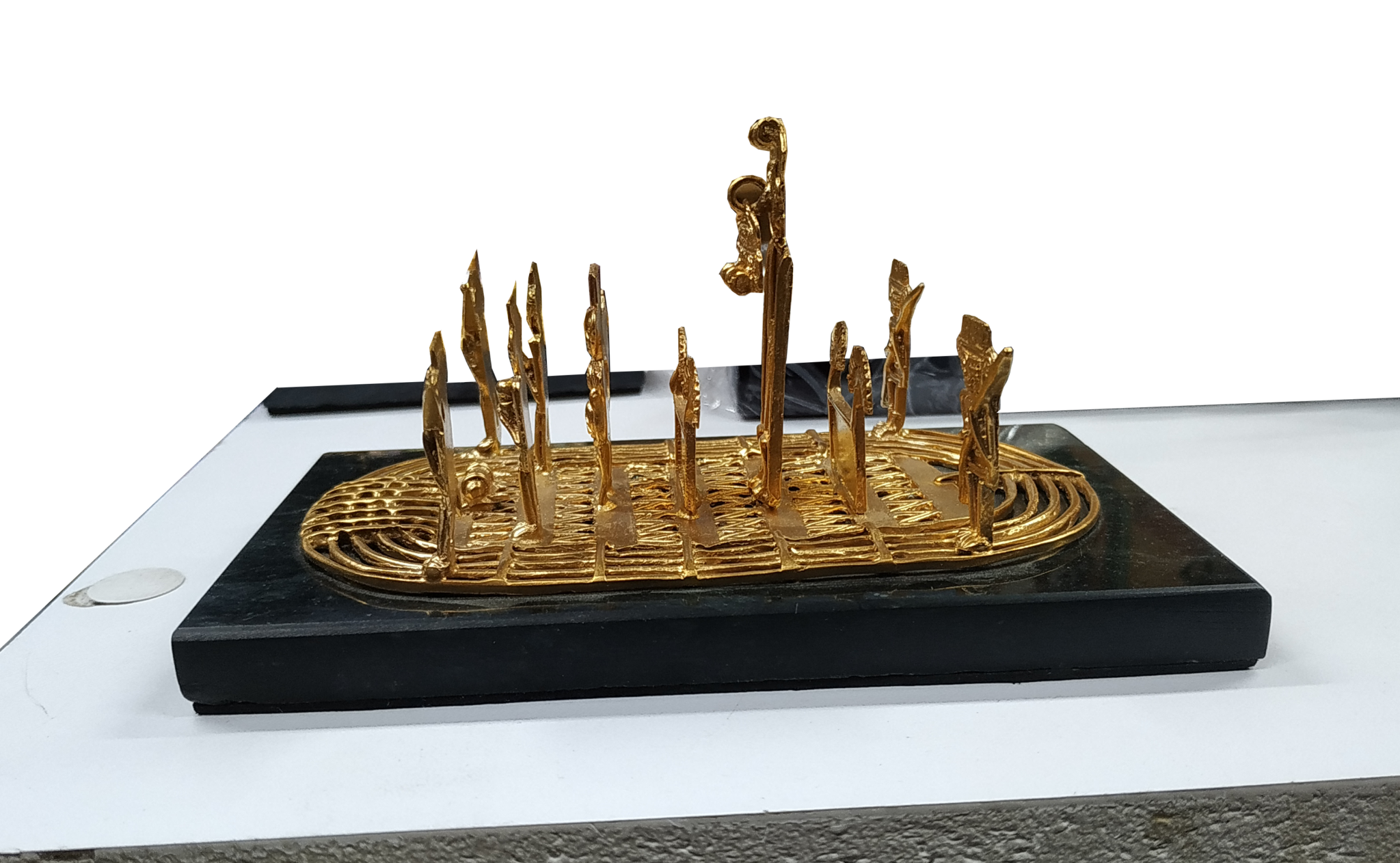 Balsa Muisca Tamaño Mediano — Precolombinos Arte Chibcha Colombia